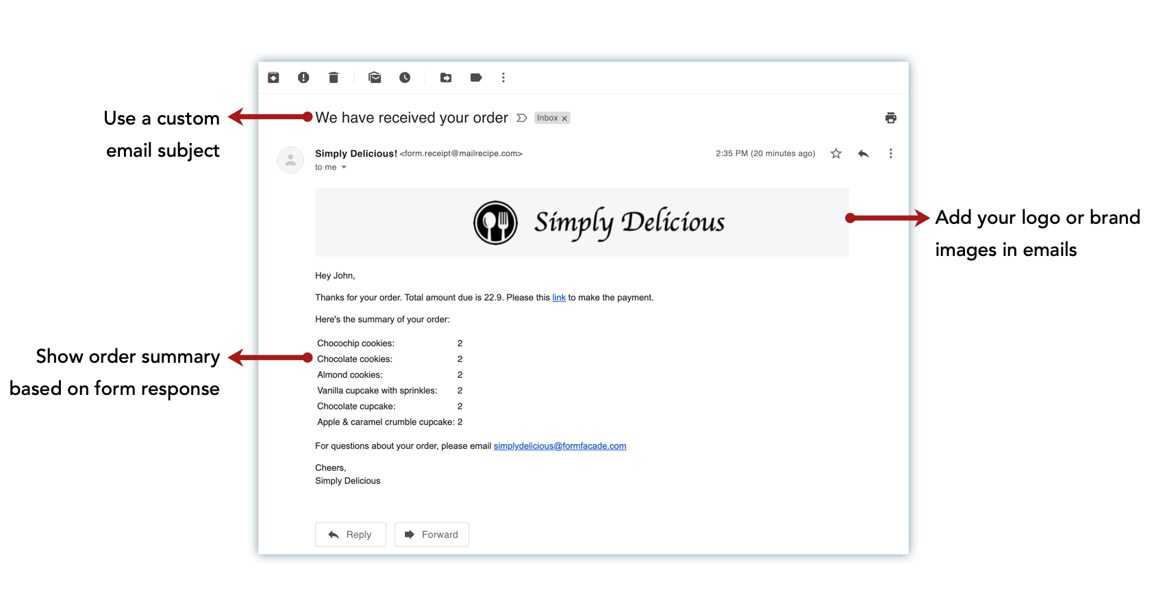 Email Notifications For Google Forms - Send email receipt to users who ...